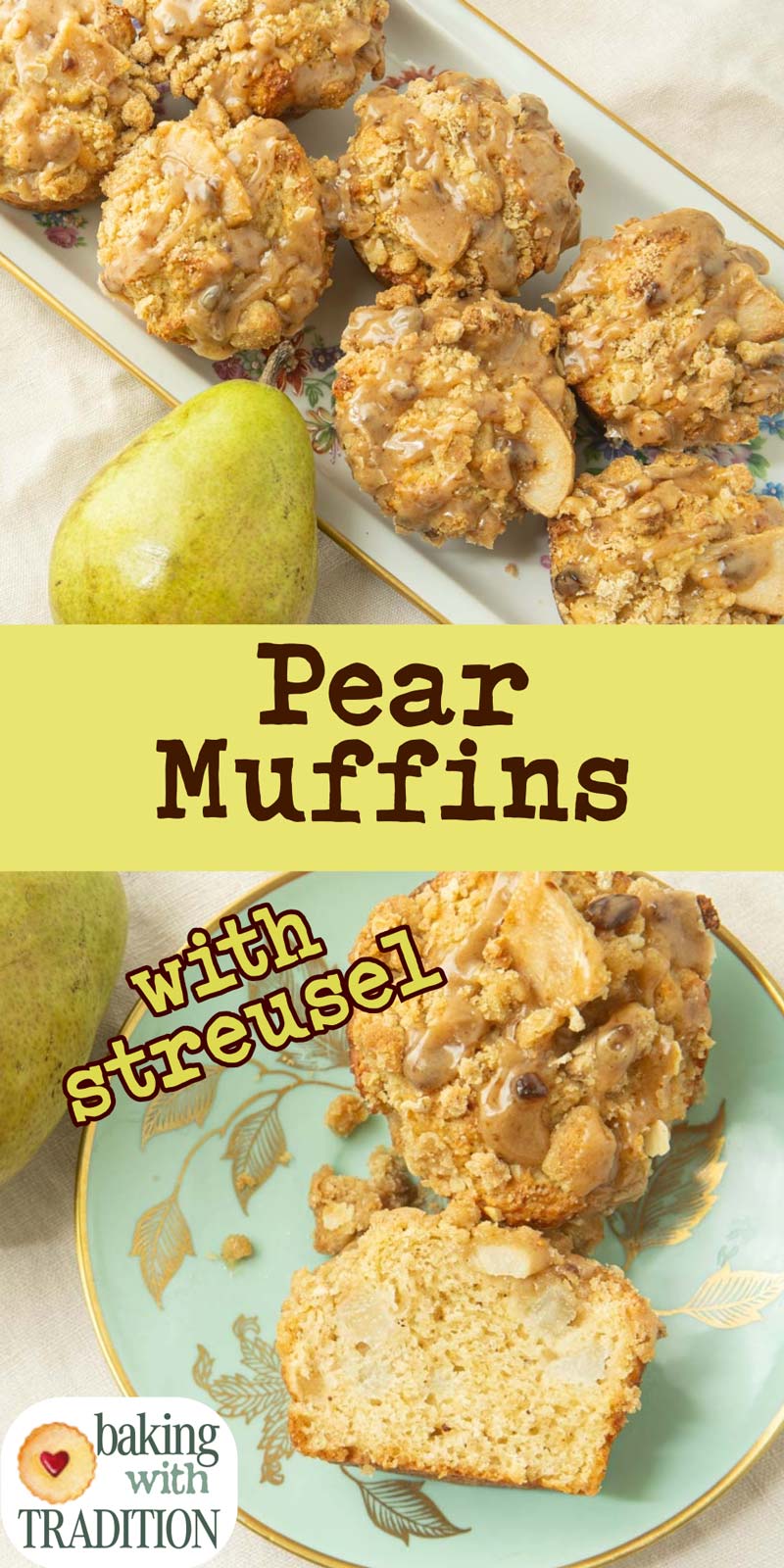 Pear Streusel Muffins might be the ultimate Fall muffin recipe - Baking ...